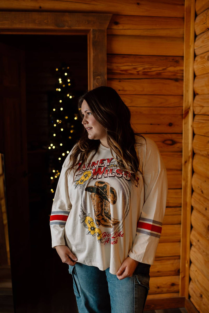 Laney Wilson Heart Like A Truck Hockey Jersey - Dirty White – Evyn ...